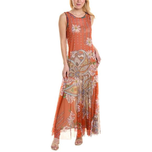 Johnny Was | Dresses | Johnny Was Paisley Mesh Maxi Dress | Poshmark